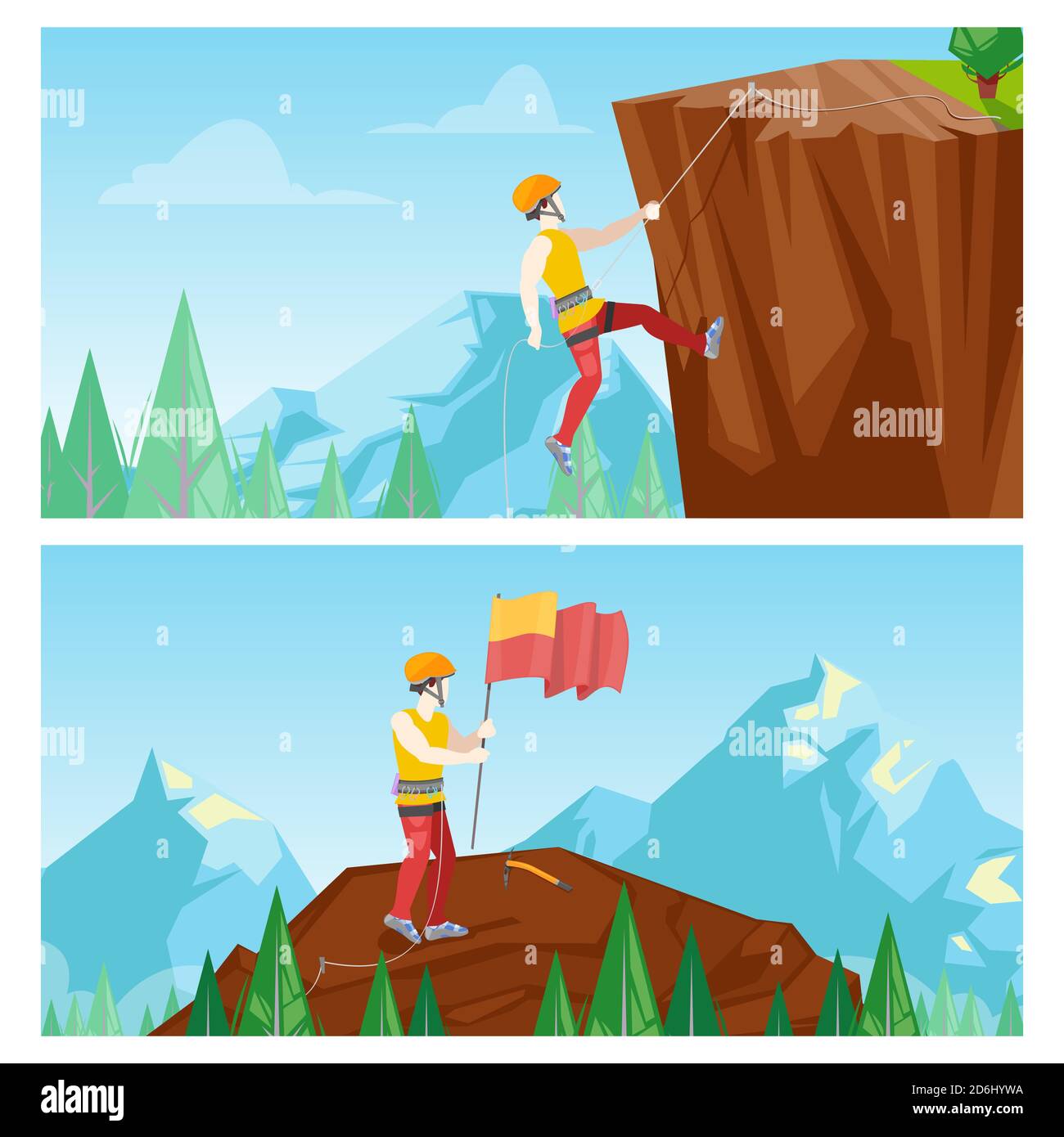 Flag on rock Cut Out Stock Images & Pictures - Alamy
