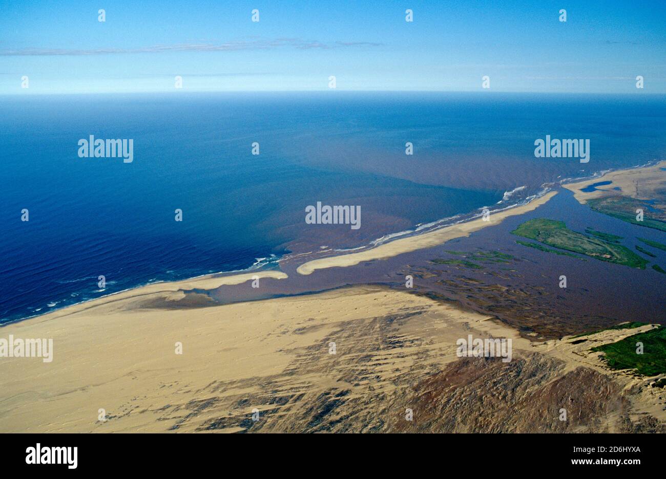 Aerial view skeleton coast namib desert hi-res stock photography and ...