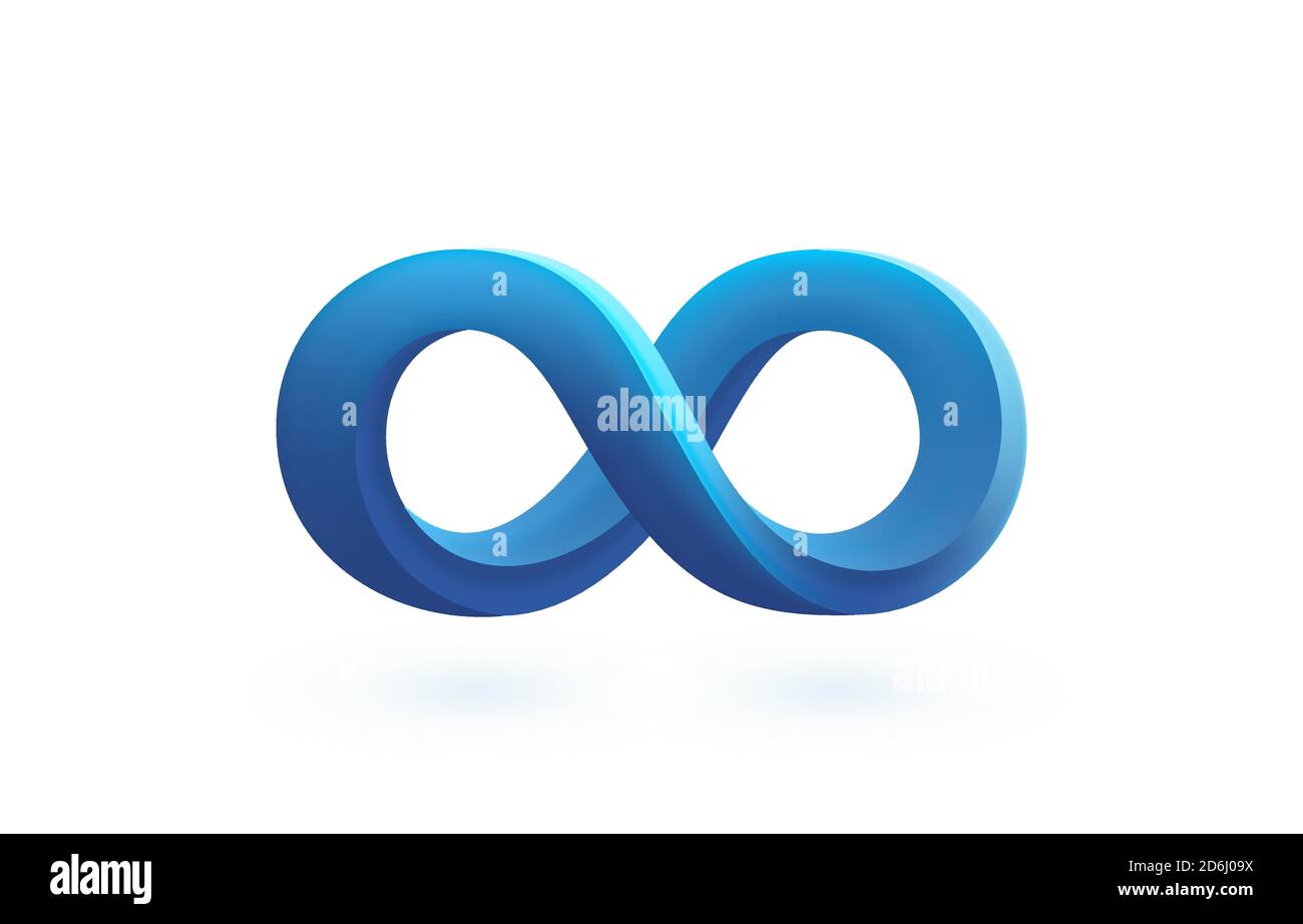 Infinity color icon, sign element graphic. Vector illustration Stock ...