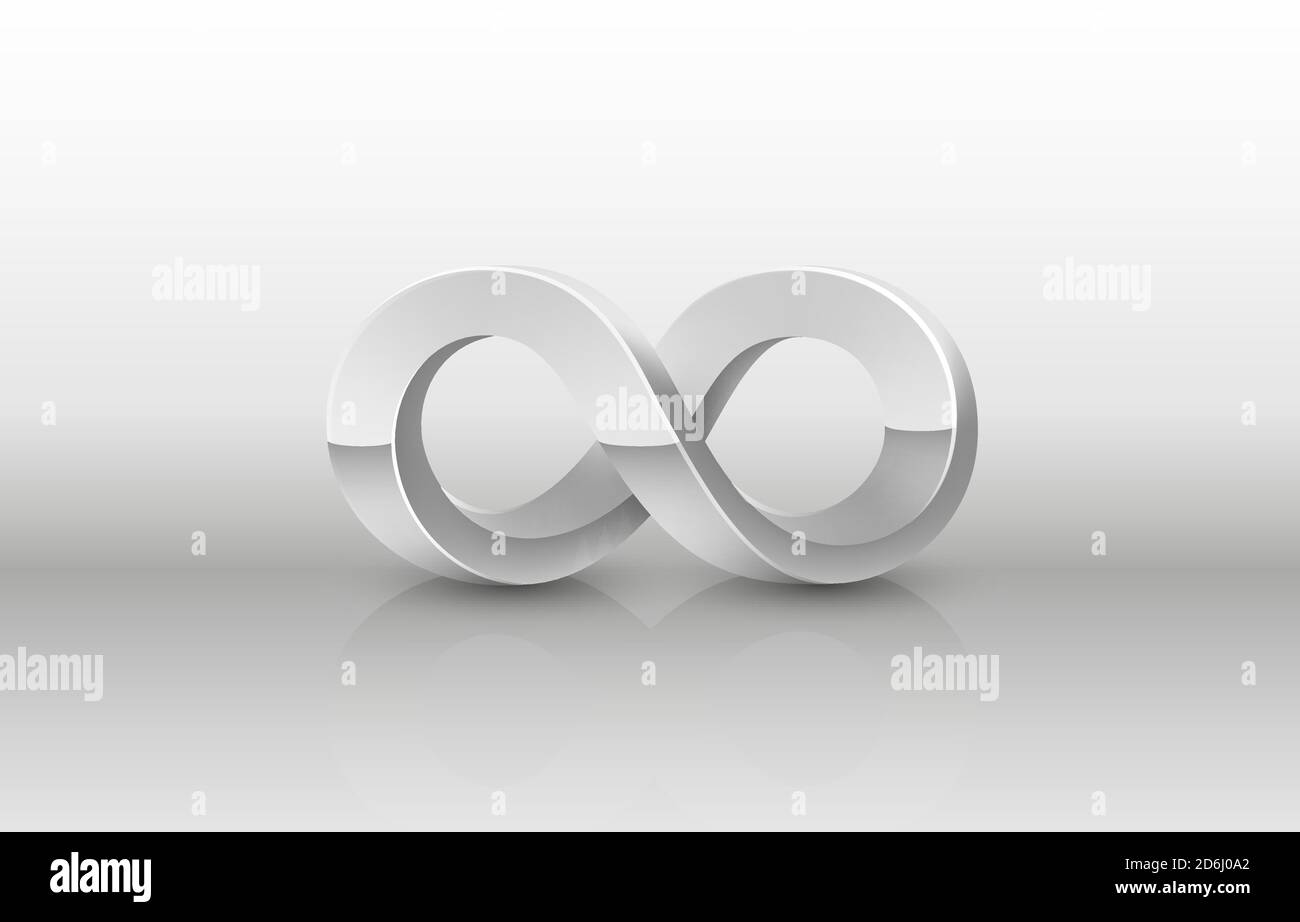 Infinity metal icon, sign element graphic. Vector illustration Stock ...