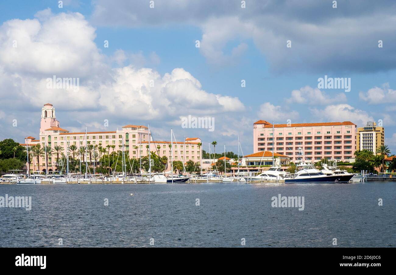 The Vinoy hotel, marina and condos across the North Yacht Basin on the ...