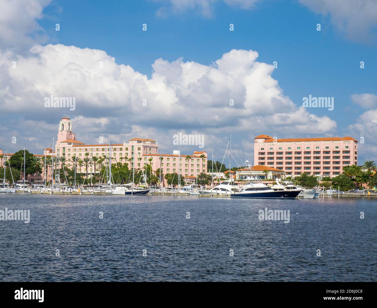 The Vinoy hotel, marina and condos across the North Yacht Basin on the ...