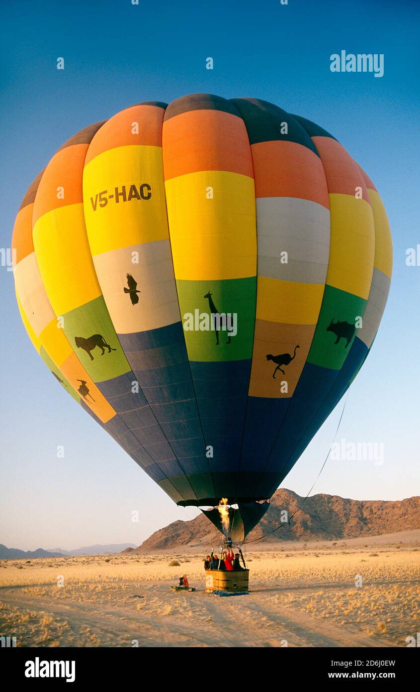 Hot Air Balloon, Namibia Stock Photo - Alamy