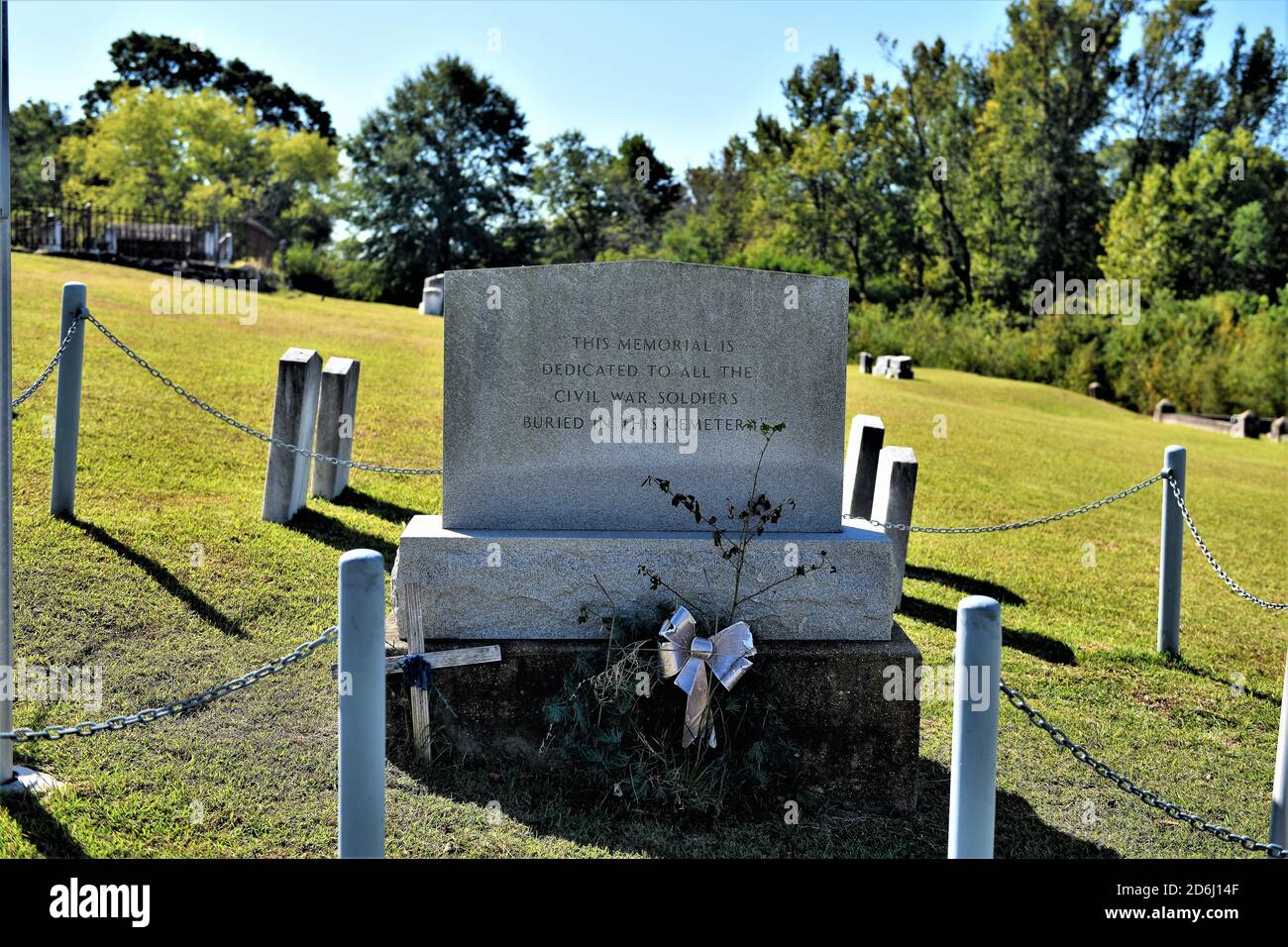 The monument dedicated to all the soldiers who are buried in the old ...