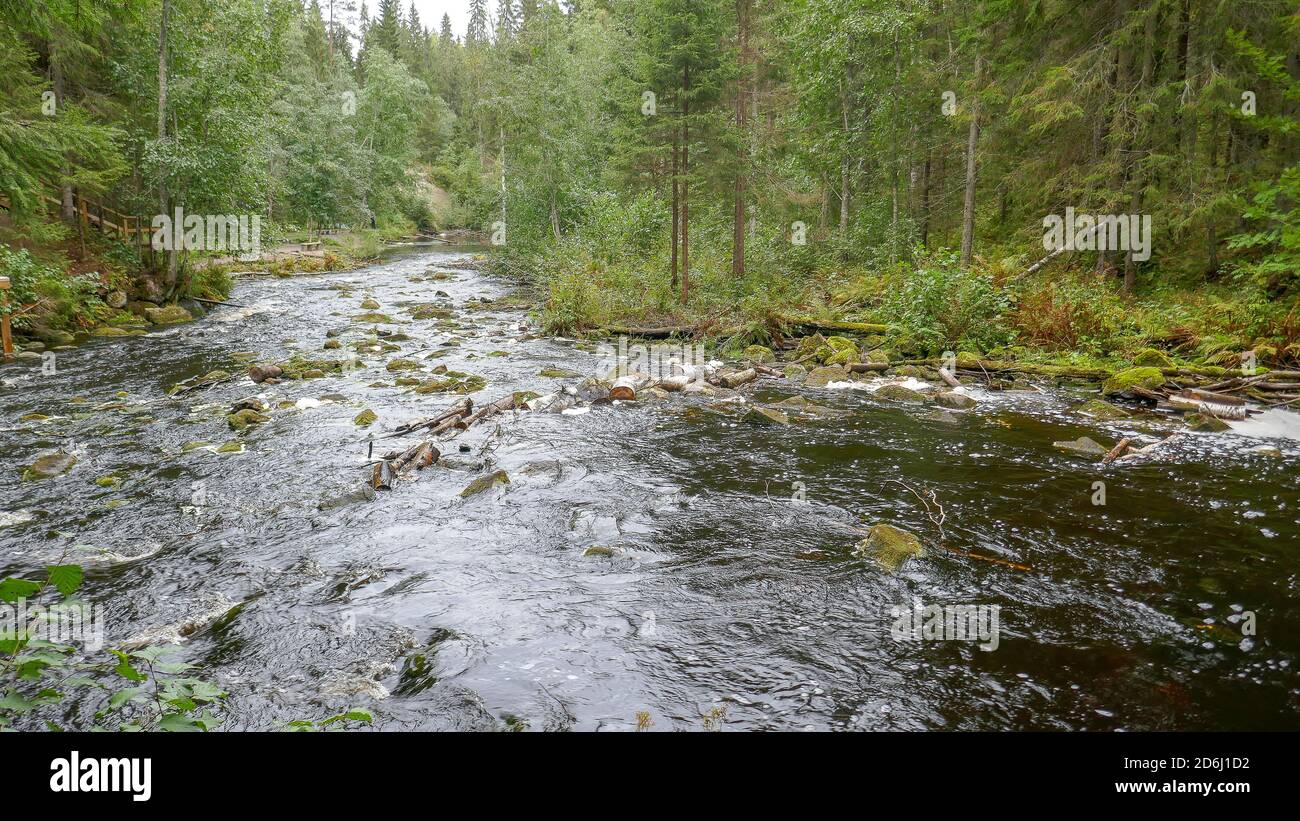 Natural Park in the North of Russia. Waterfalls, gorgeous nature and a ...