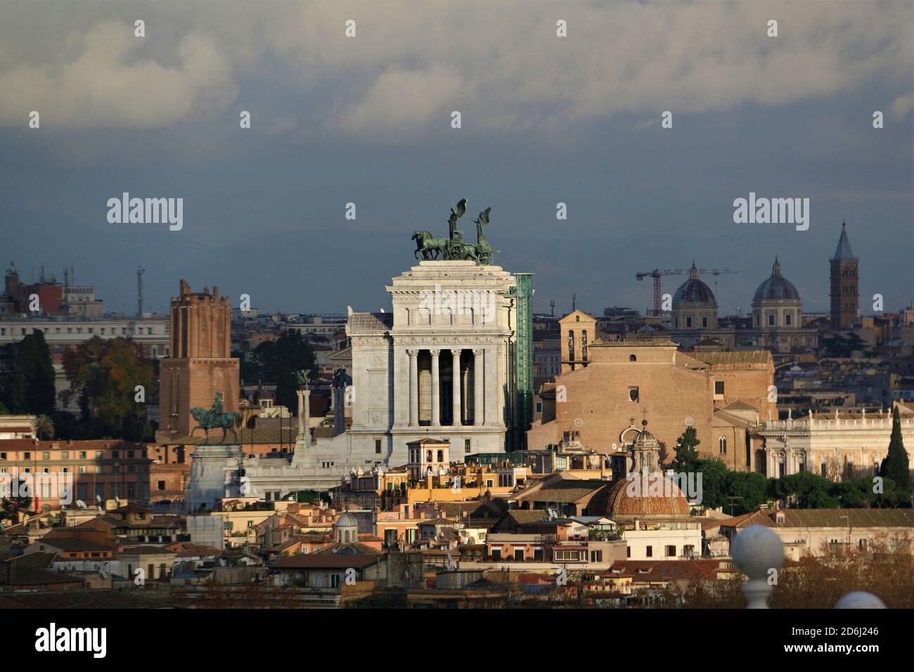 Rome , eternal city. The view from above on the palace venice and capitol Stock Photo - Alamy