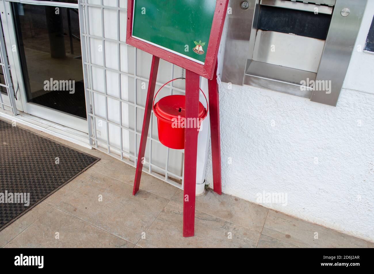 Bucket For Donation Stock Photo - Alamy