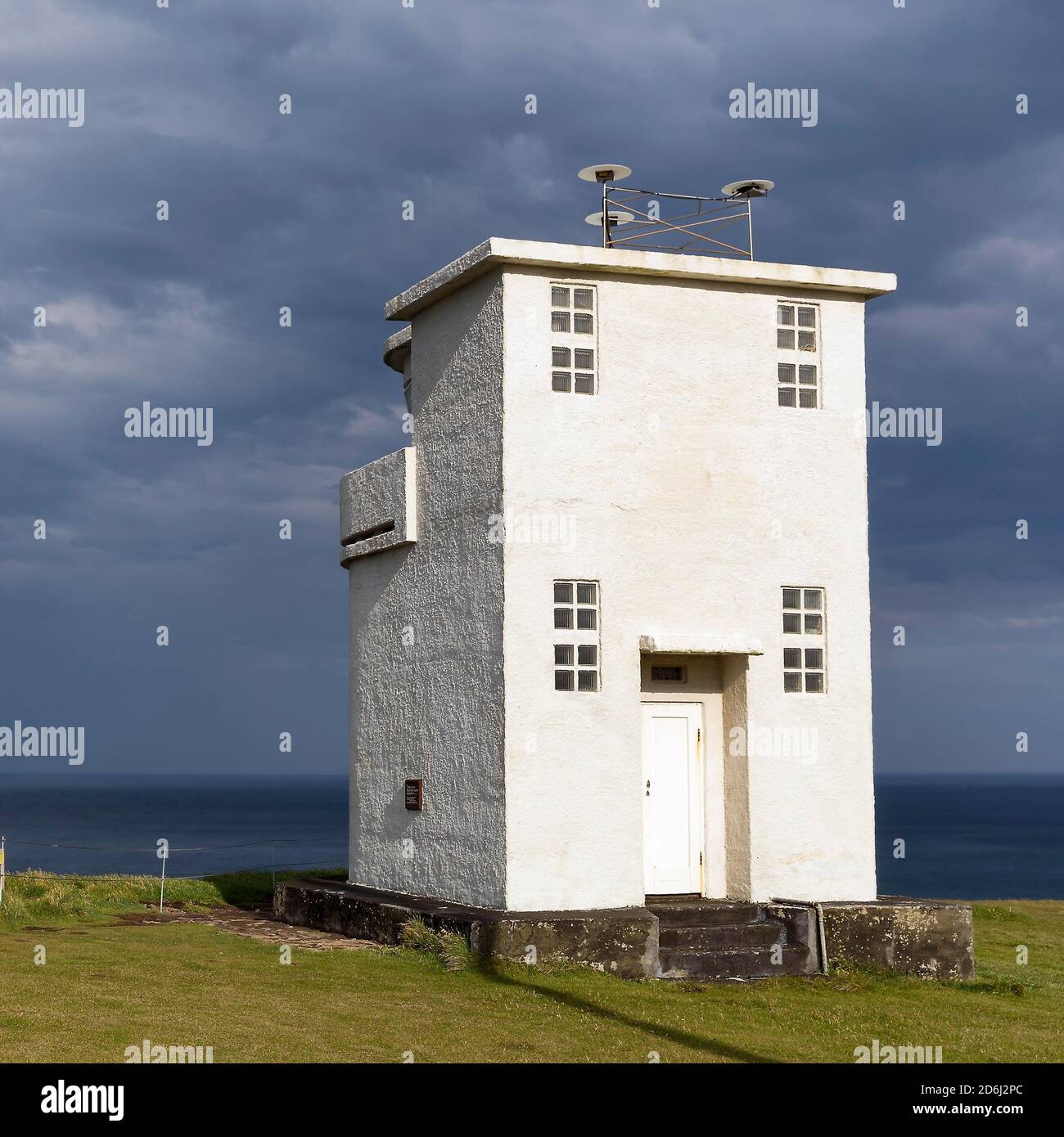 White lighthouse at cape bjargtangar hi-res stock photography and images - Alamy