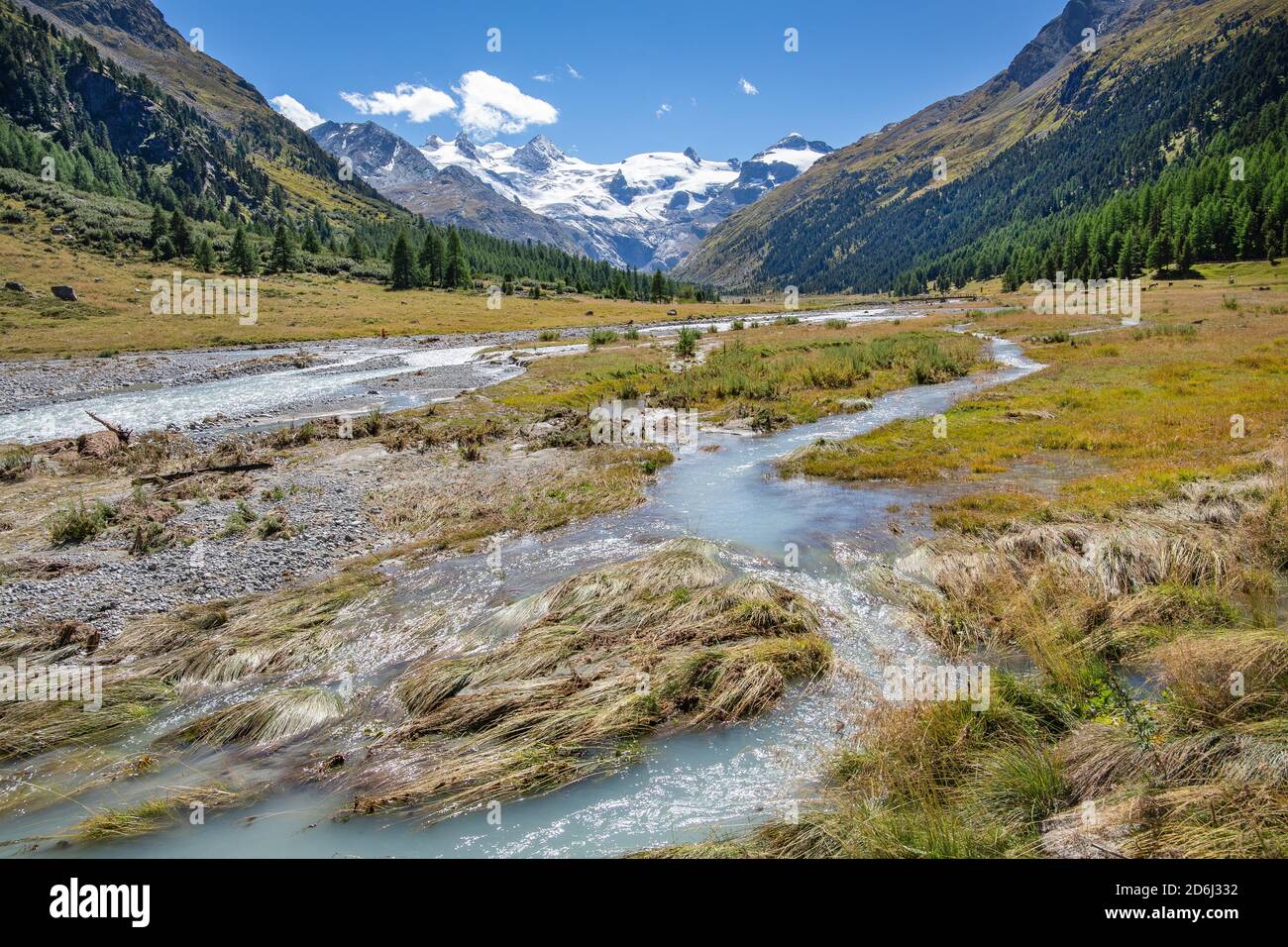 Glacier stream in the roseg valley hi-res stock photography and images ...