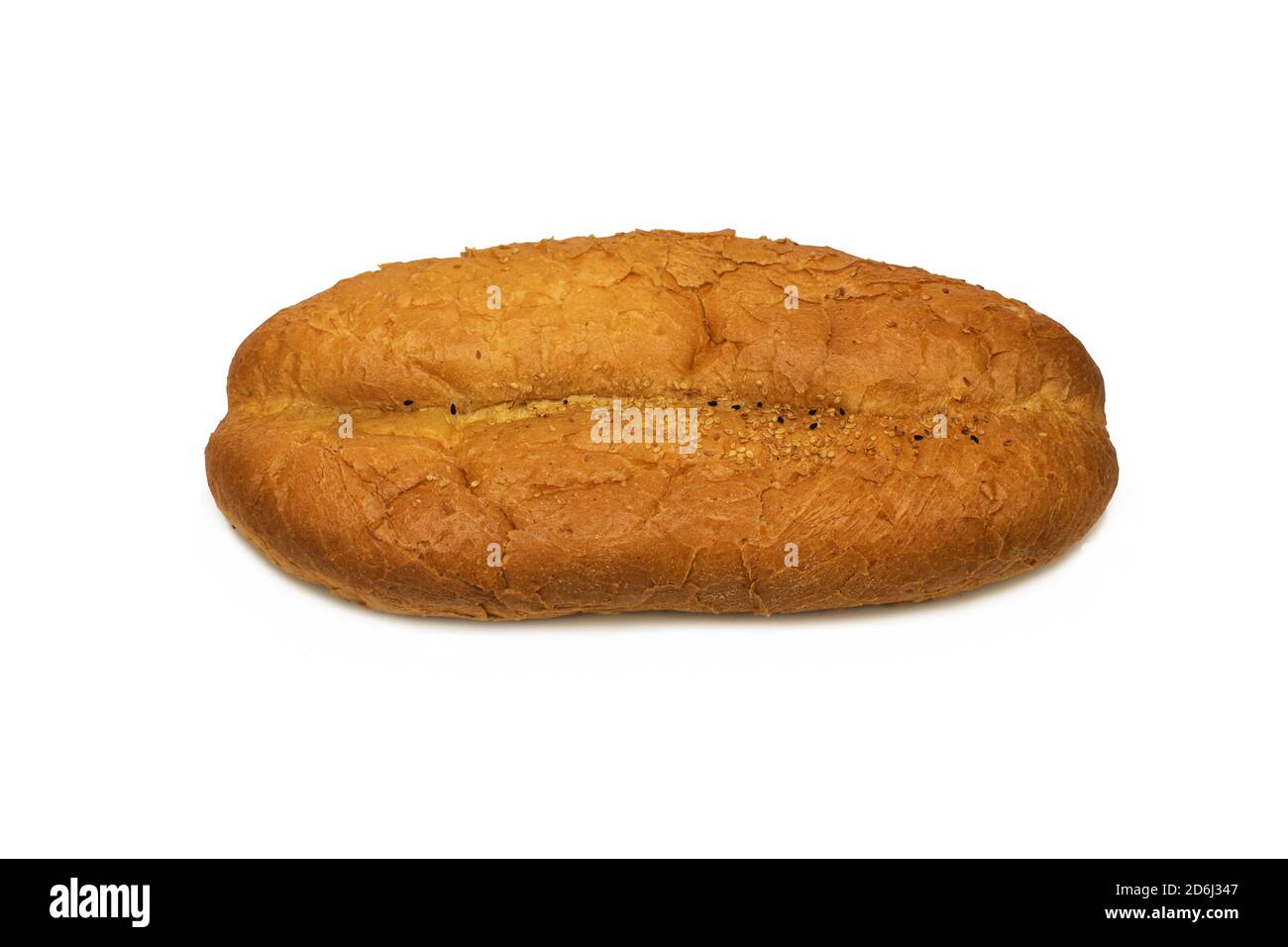 Top view fresh bread isolated on white background Stock Photo - Alamy