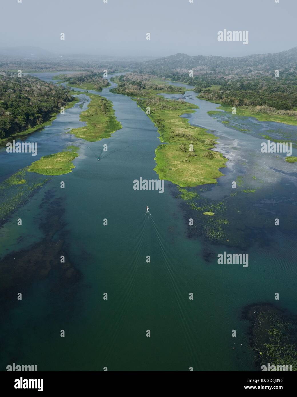 Aerial view, rainforest at Rio Chagres, Gamboa, Panama Stock Photo - Alamy