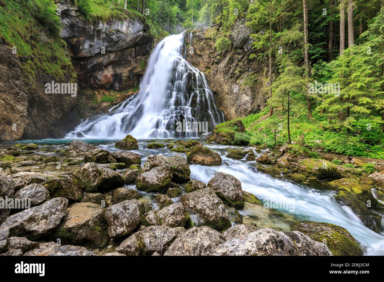 Gollinger waterfall golling salzburg hi-res stock photography and ...