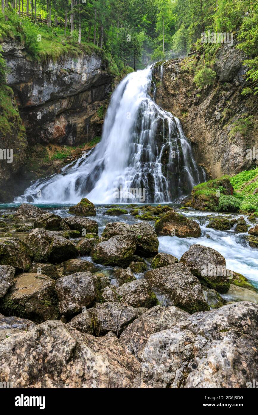 Gollinger Waterfall, Golling, Tennengau, Salzburger Land, Austria Stock ...