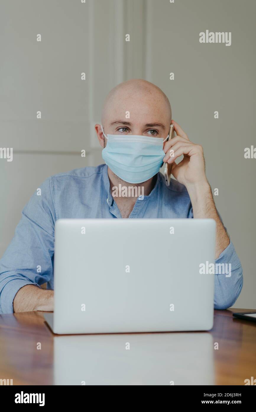 Telecommunication mask hi-res stock photography and images - Alamy