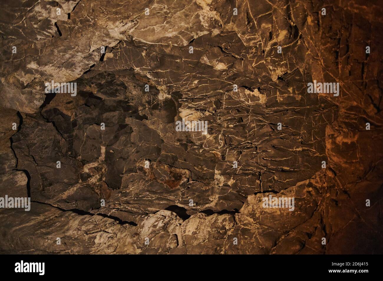 stone cave inside. view near the entrance Stock Photo - Alamy