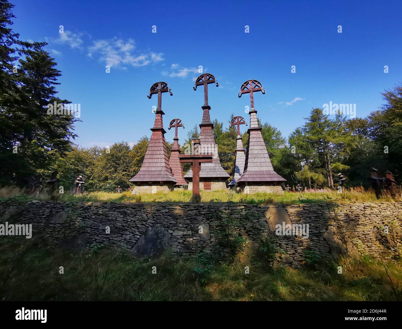 A war cemetery from the First World War. Rotunda Poland Stock Photo - Alamy