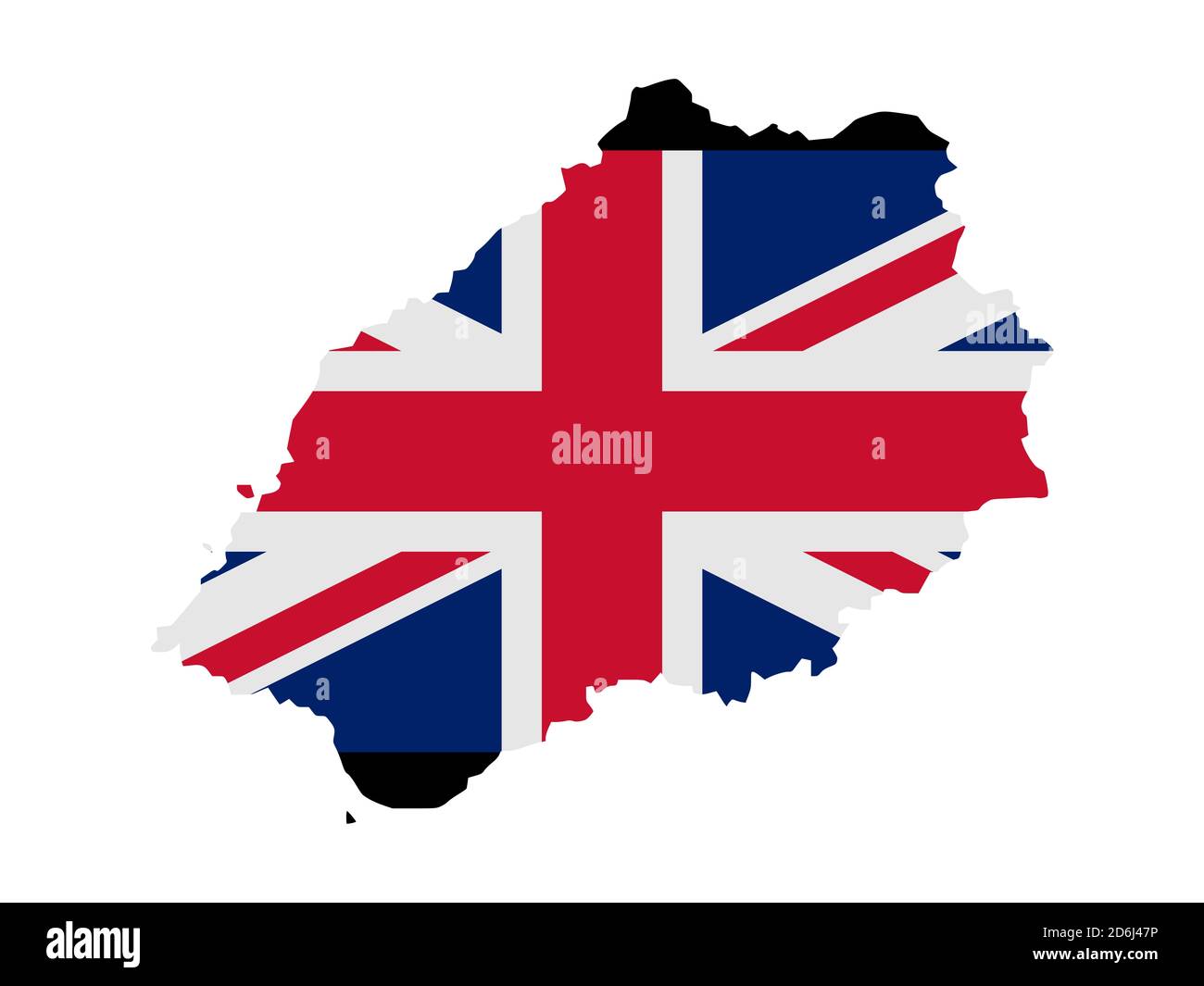 Flag in form form of the geographical country, Saint Helena, Ascension ...