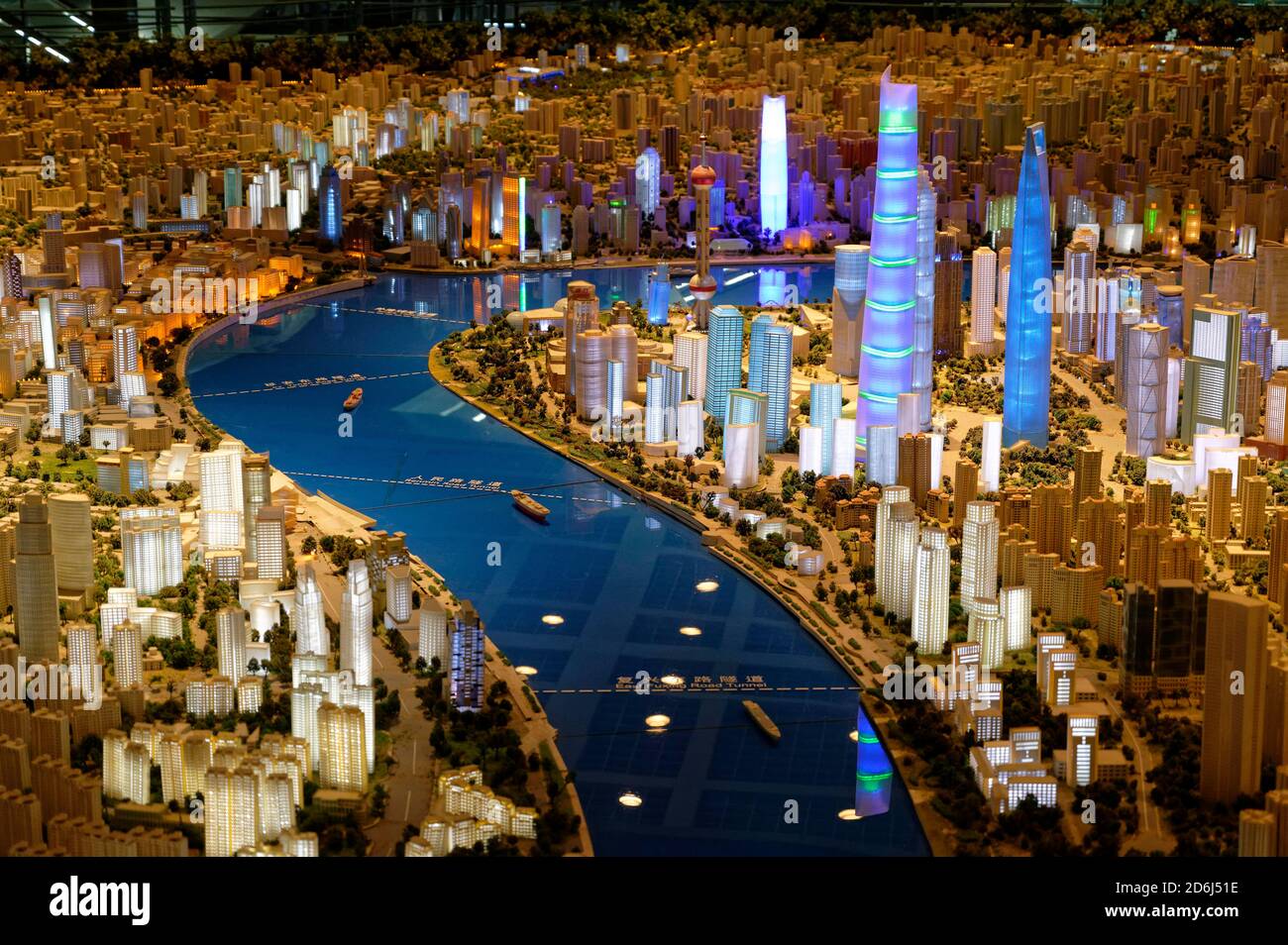 Shanghai Urban Planning Exhibition Center, model, Huangpu, Shanghai ...