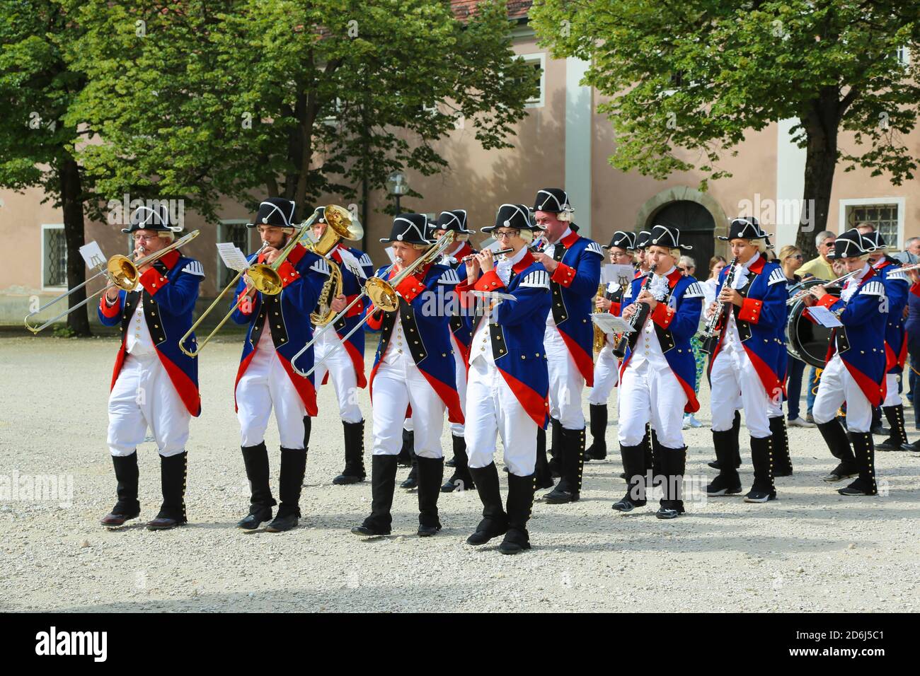 Ulmer Binder Dance in the monastery yard in Wiblingen, chapel ...