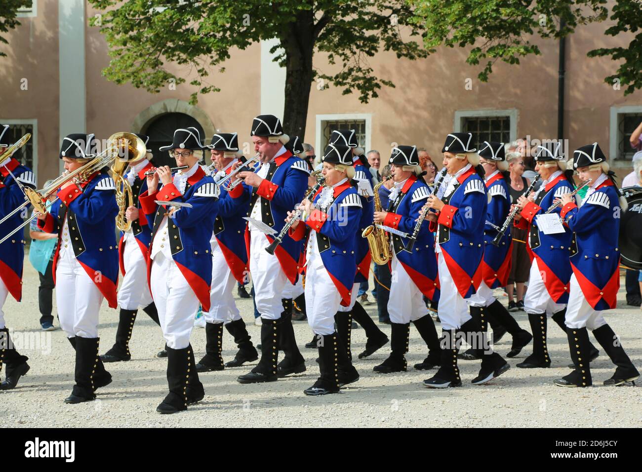 Ulmer Binder Dance in the monastery yard in Wiblingen, chapel ...