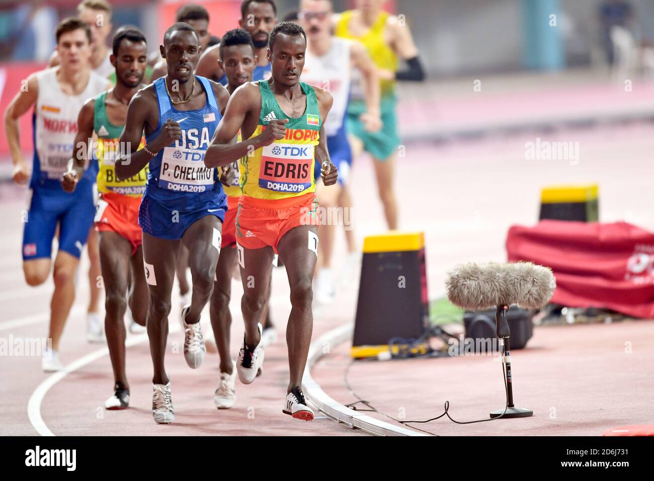 Muktar Edris (Ethiopia). 5000 metres Gold Medal. IAAF World Athletics ...