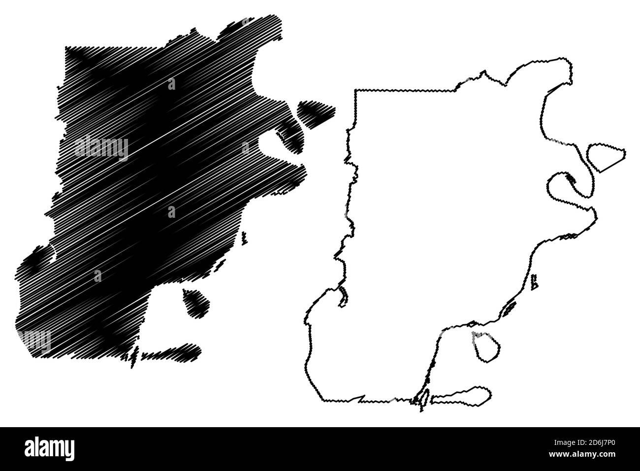 St joseph louisiana map Stock Vector Images - Alamy