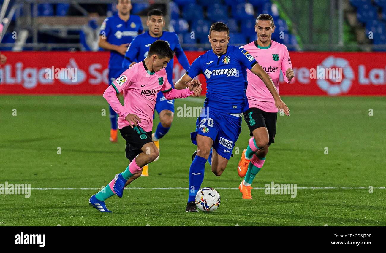 Getafe, Spain. 17th Oct, 2020. Spanish La Liga soccer match Getafe vs ...