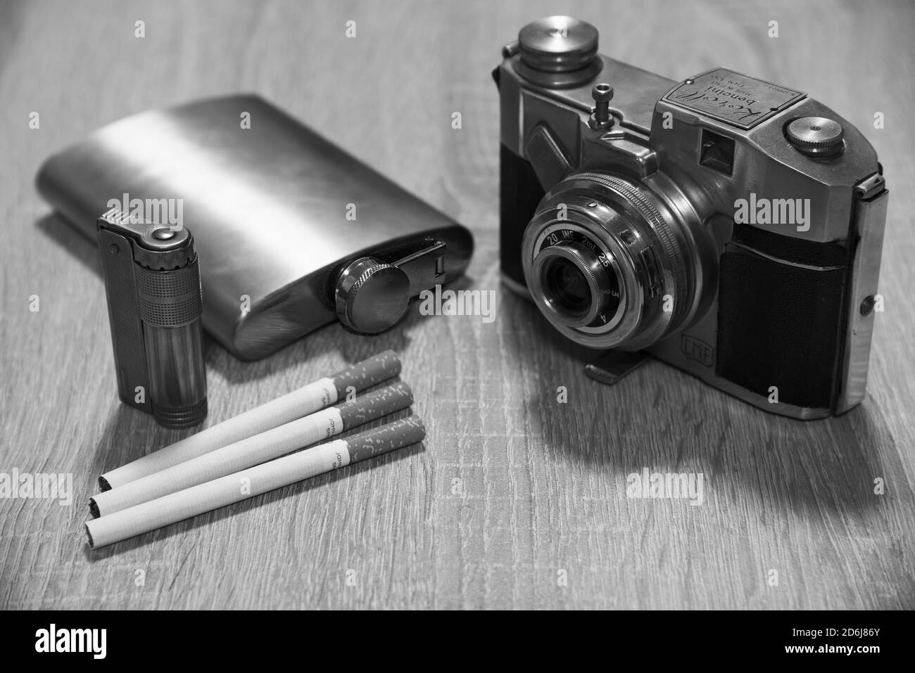 Grayscale Vintage Photography