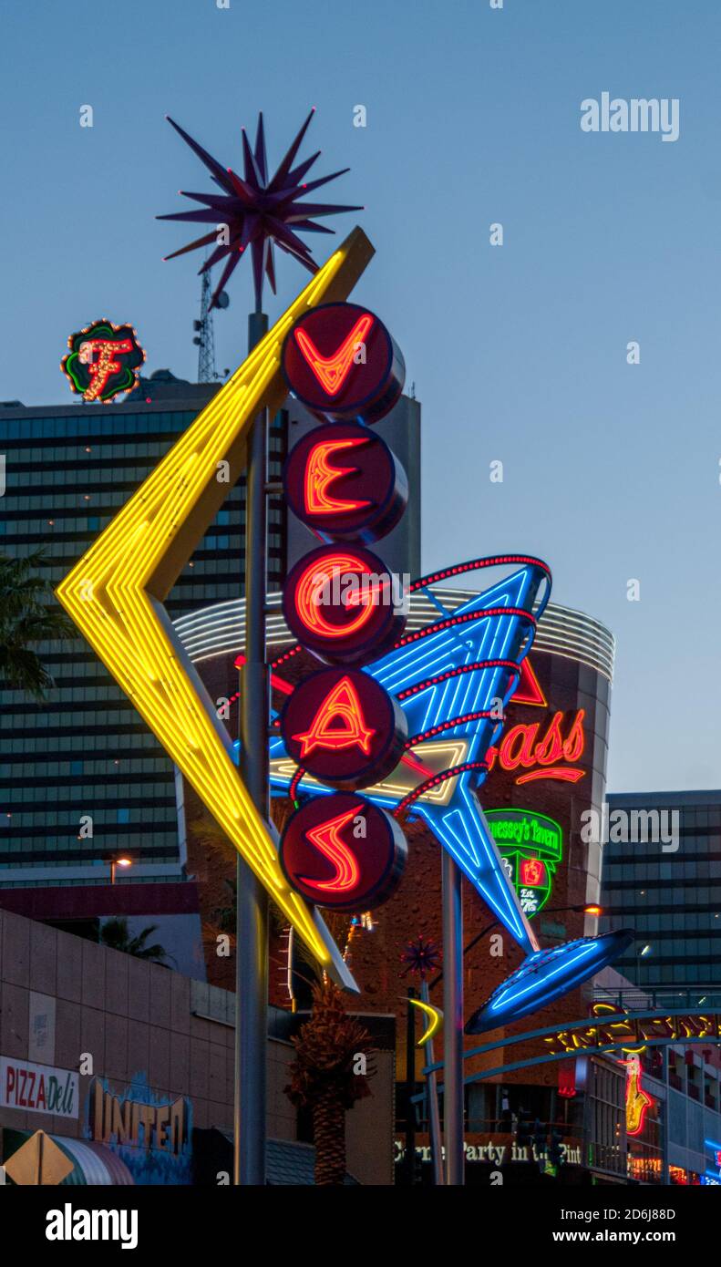 Las Vegas Neon Stock Photo - Alamy