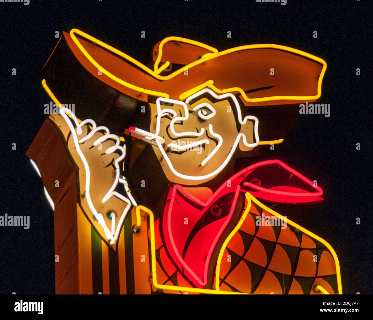 Vegas vic cowboy neon sign High Resolution Stock Photography and Images ...