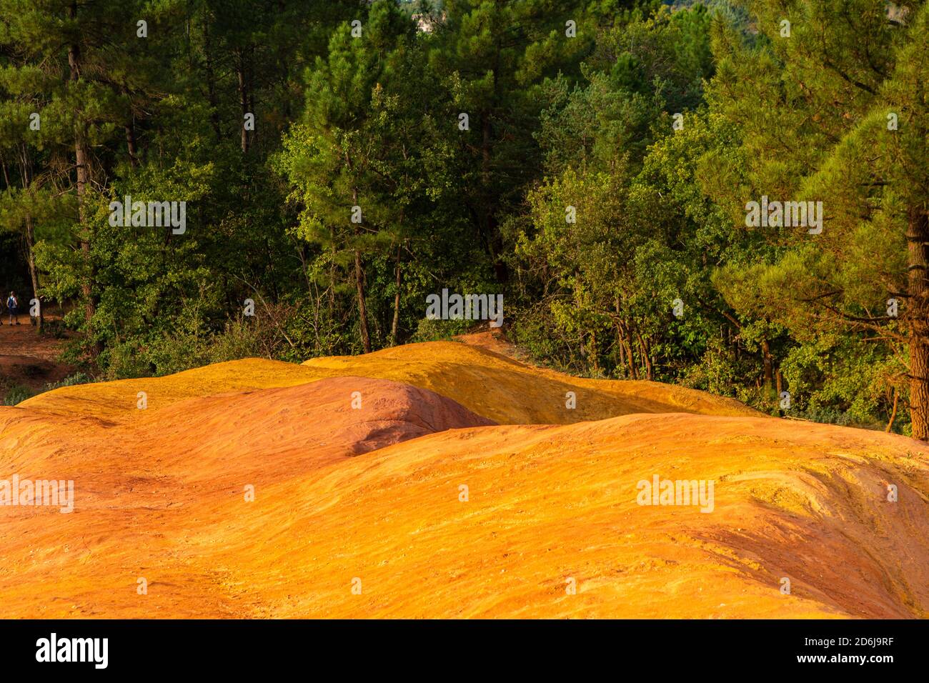 Natural park of ochre earth in France in the Luberon Stock Photo - Alamy