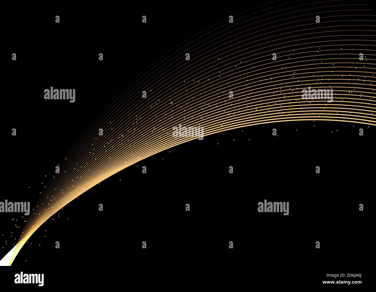 Abstract gold curve line design shiny golden moving lines element with ...