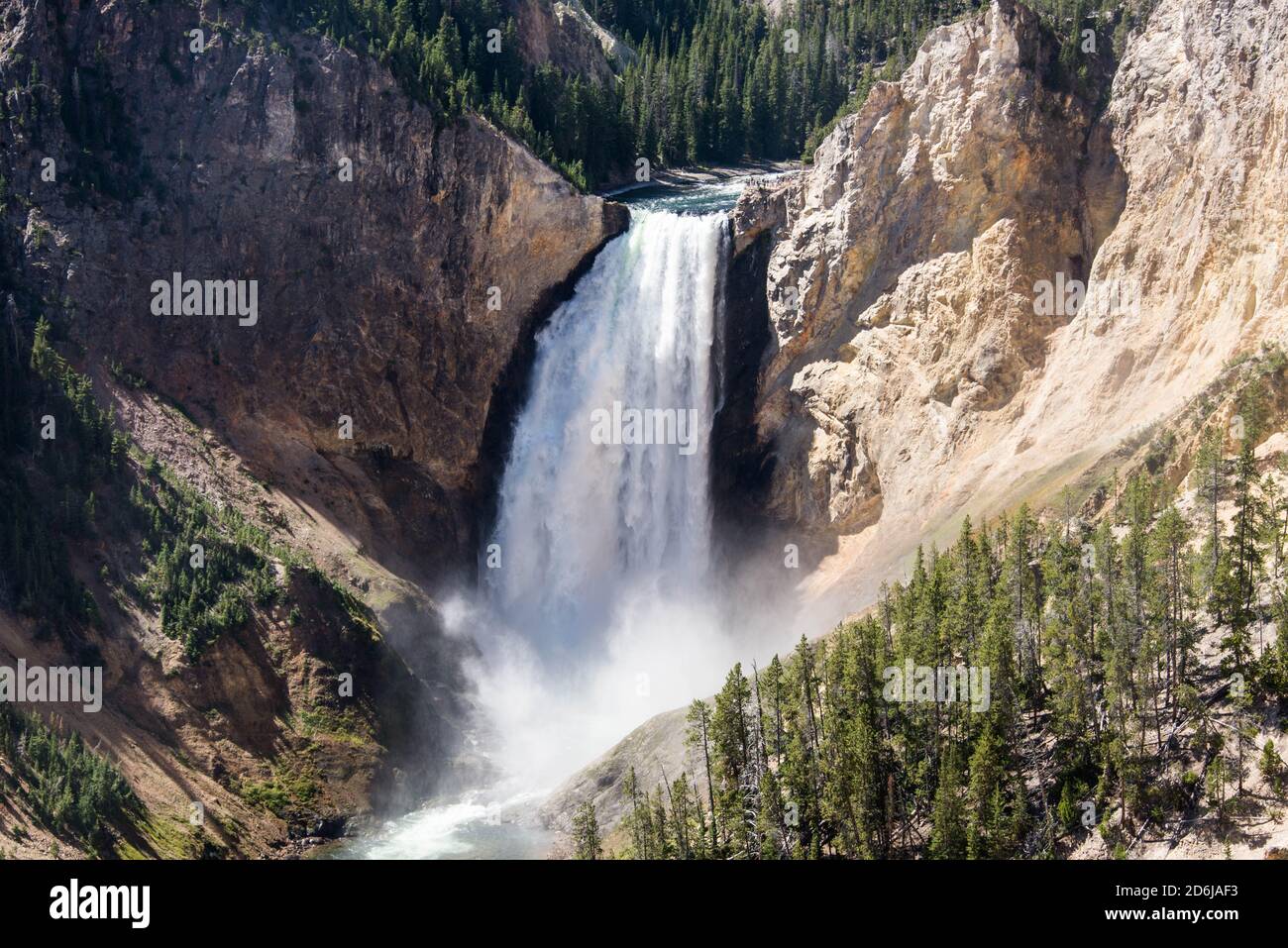 Lower Falls of the Yellowstone River and Grand Canyon, Yellowstone ...