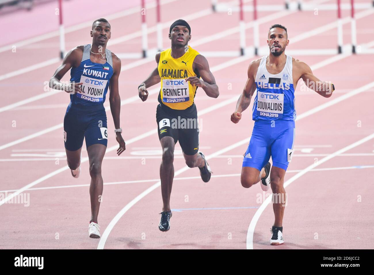 Yaqoub Mohamed Al Youha (KUW), Orlando Bennett (JAM), Konstantinos ...