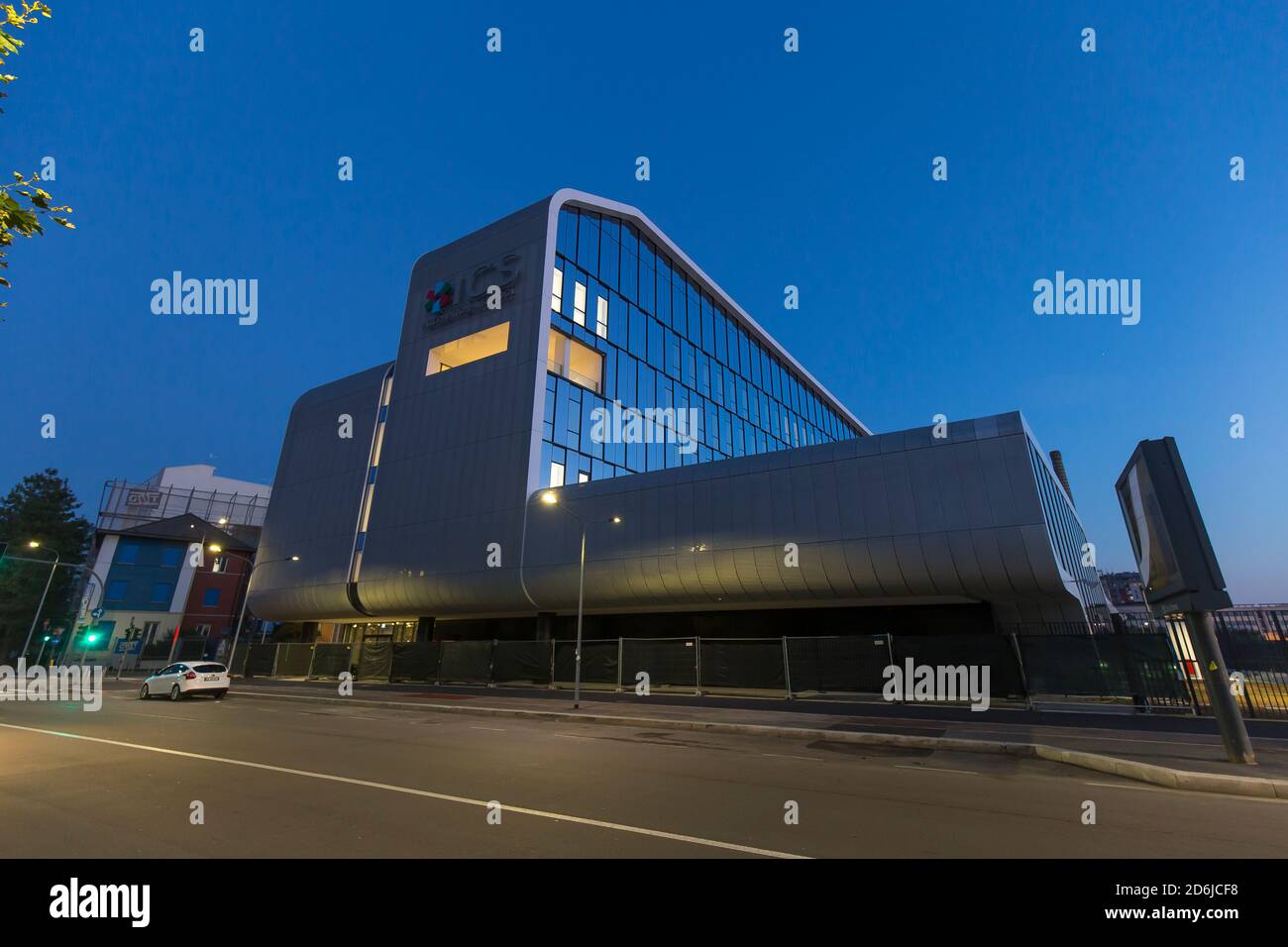 Milan, Italy - October 17, 2020: street view of modern hosting ICS ...