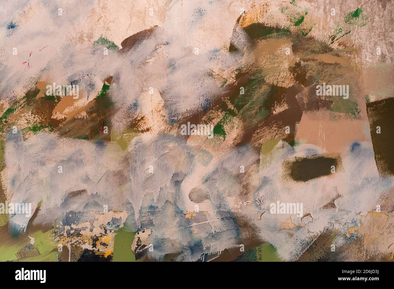 Fort Worden State Park historic military base with graffiti on the ...