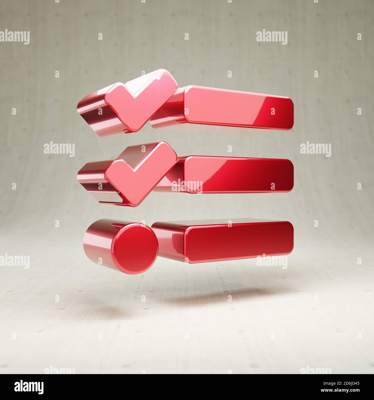 Tasks icon. Gold glossy Tasks symbol isolated on white concrete ...