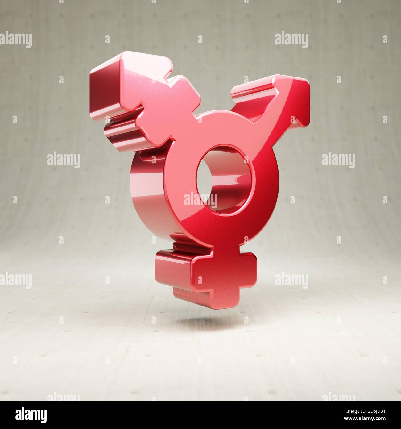 Transgender icon. Gold glossy Transgender symbol isolated on white ...