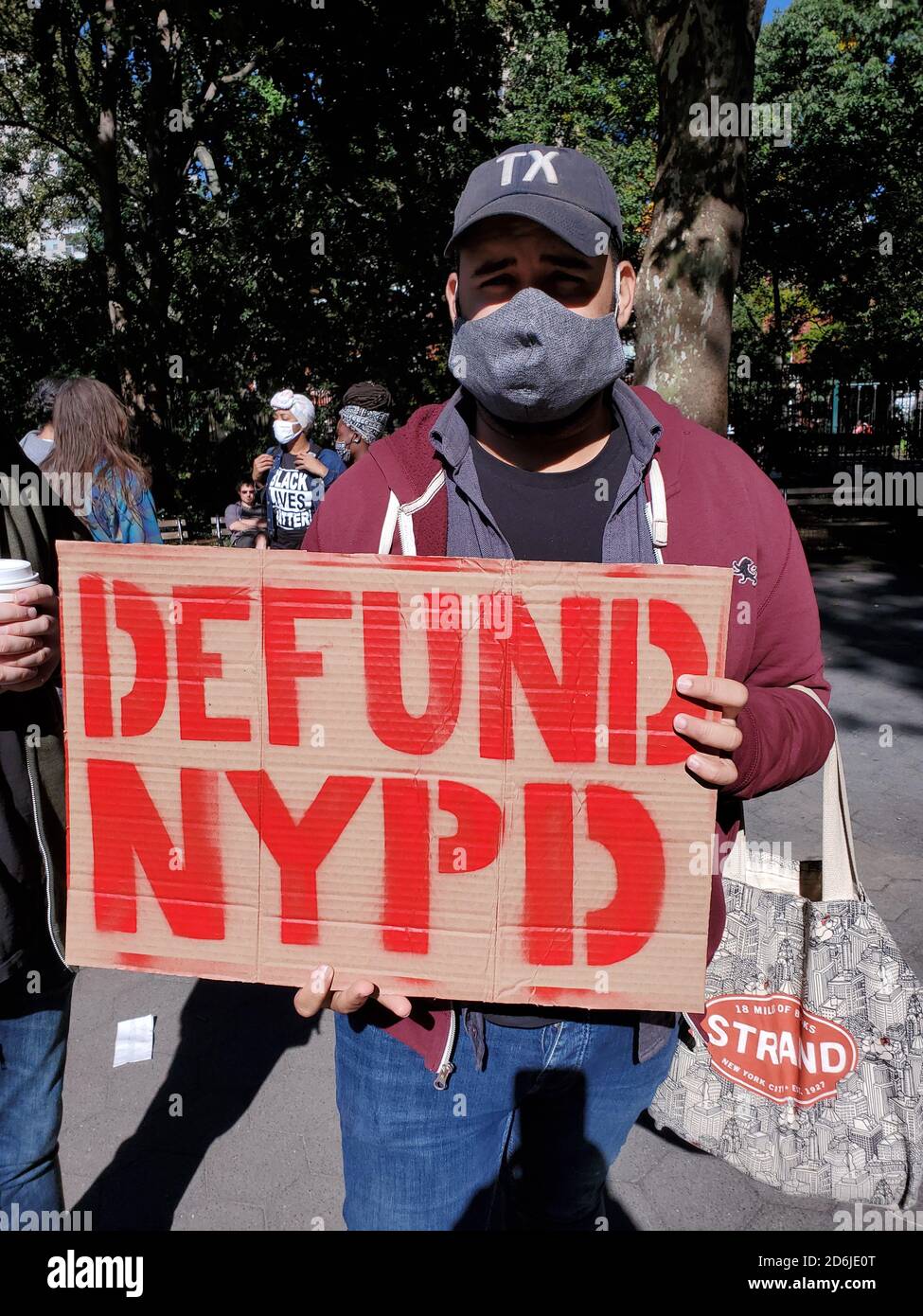 October 17, 2020, New York, New York, USA: Mass march to defund the New ...