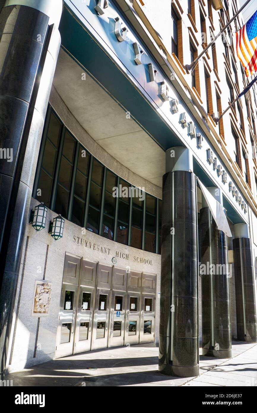 Stuyvesant High School, Exterior View, New York City, New York, USA ...