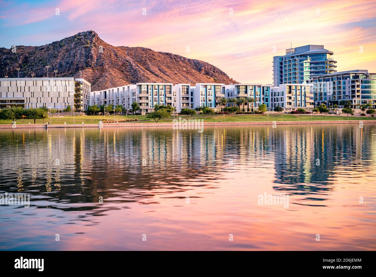 Beautiful Tempe Town Lake in Tempe, Arizona Stock Photo - Alamy