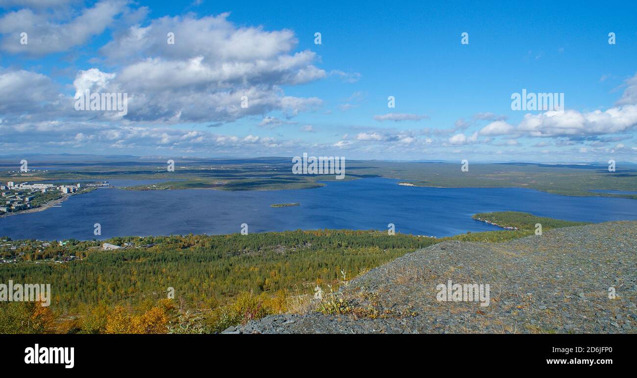 The stunning nature of the Russian north. Tundra, Murmansk region ...