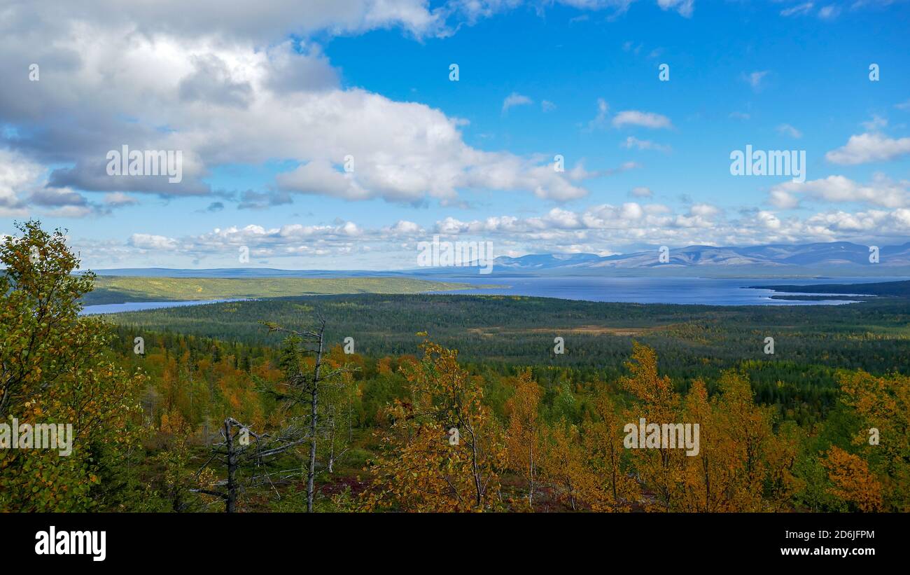 The stunning nature of the Russian north. Tundra, Murmansk region ...