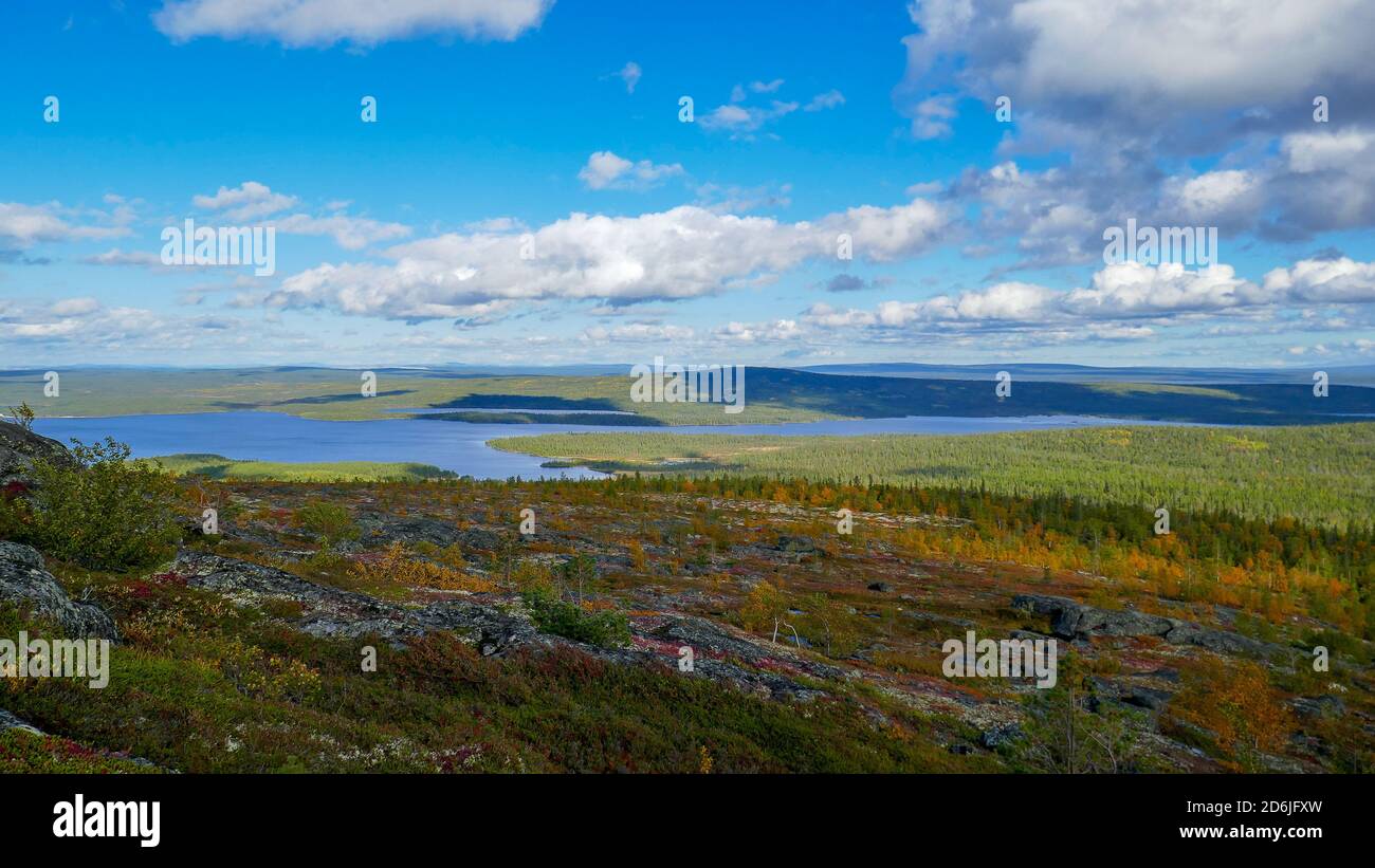 The stunning nature of the Russian north. Tundra, Murmansk region ...