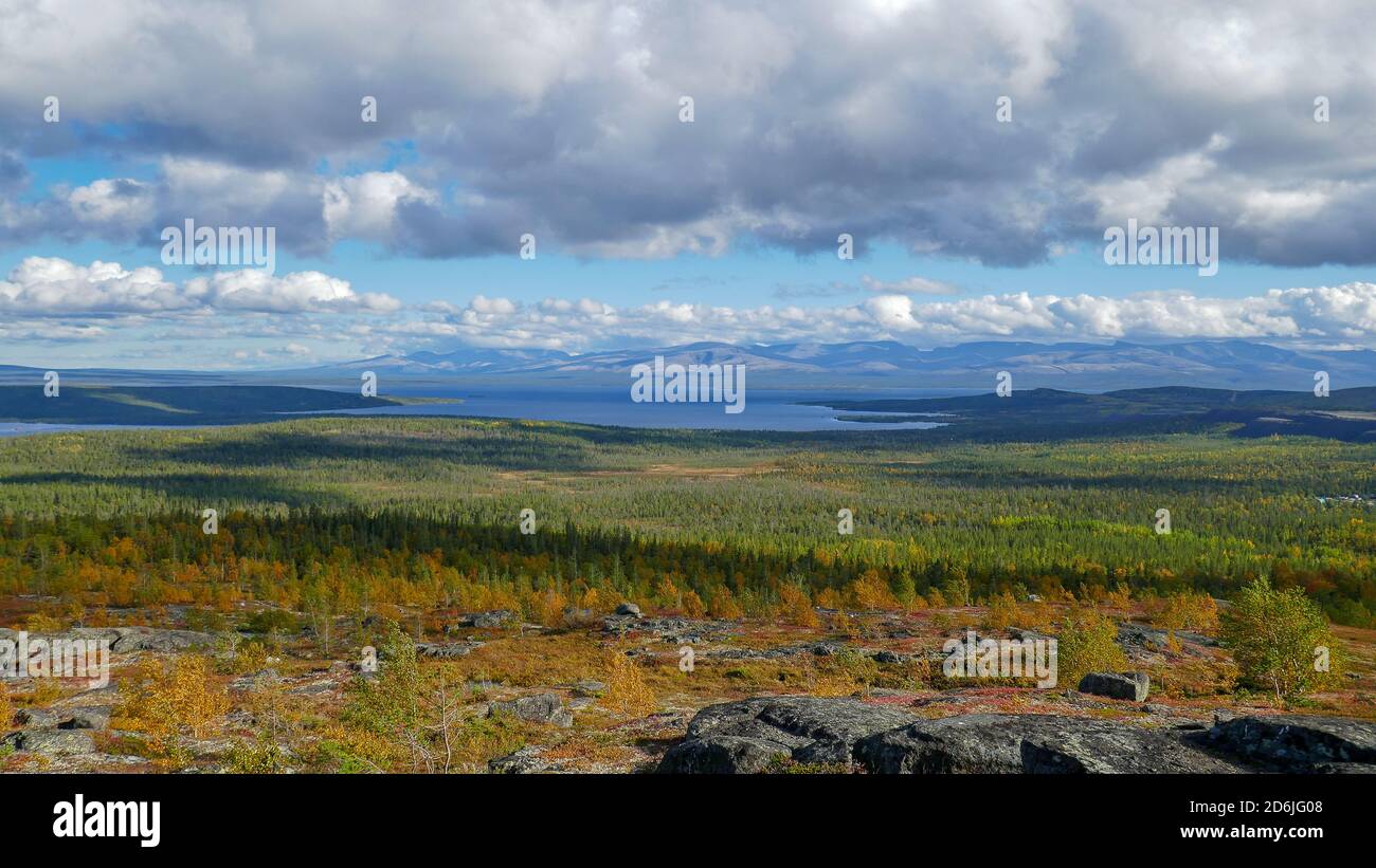 The stunning nature of the Russian north. Tundra, Murmansk region ...