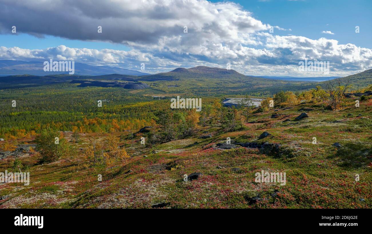 The stunning nature of the Russian north. Tundra, Murmansk region ...
