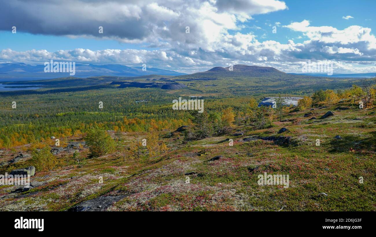 The stunning nature of the Russian north. Tundra, Murmansk region ...