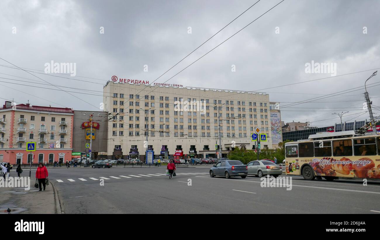 Port Murmansk, beautiful places of the city, Kola Bay, parks and ...