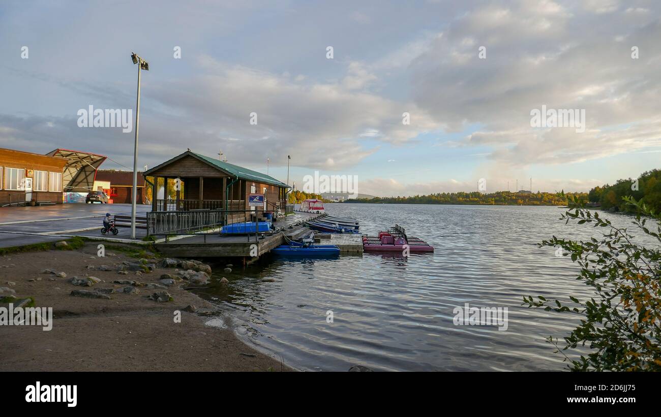 Port Murmansk, beautiful places of the city, Kola Bay, parks and ...