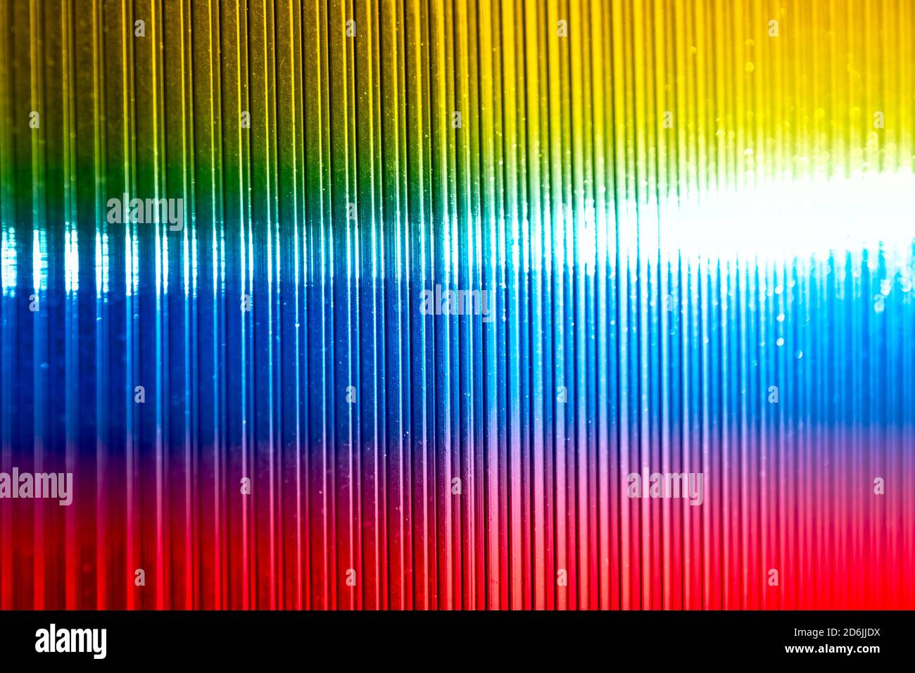 Corrugated surface with colorful lights Stock Photo - Alamy